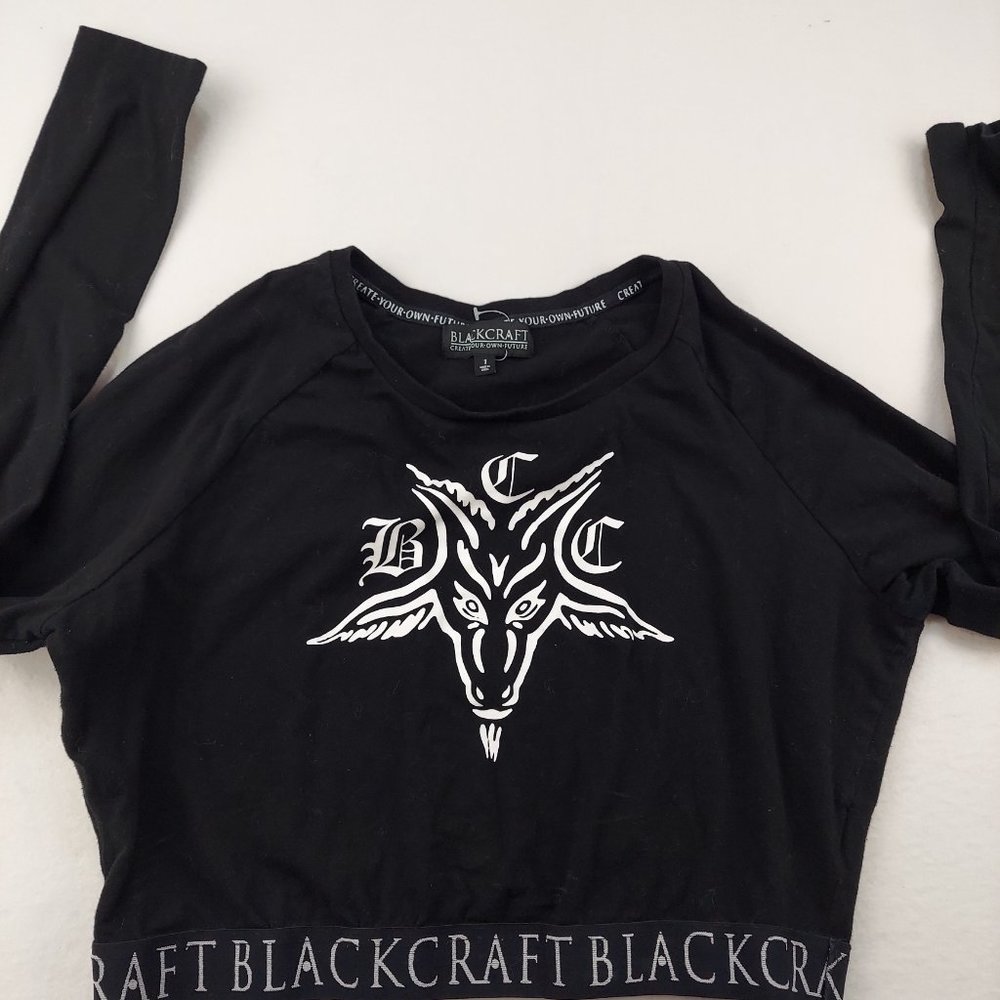 Blackcraft Bcc Cult Cropped Goat Witch Goth Elastic B… - Gem